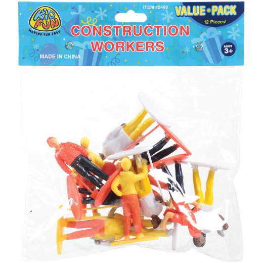 Construction Workers Toy Set (1 Dozen) - Price: $9.45
