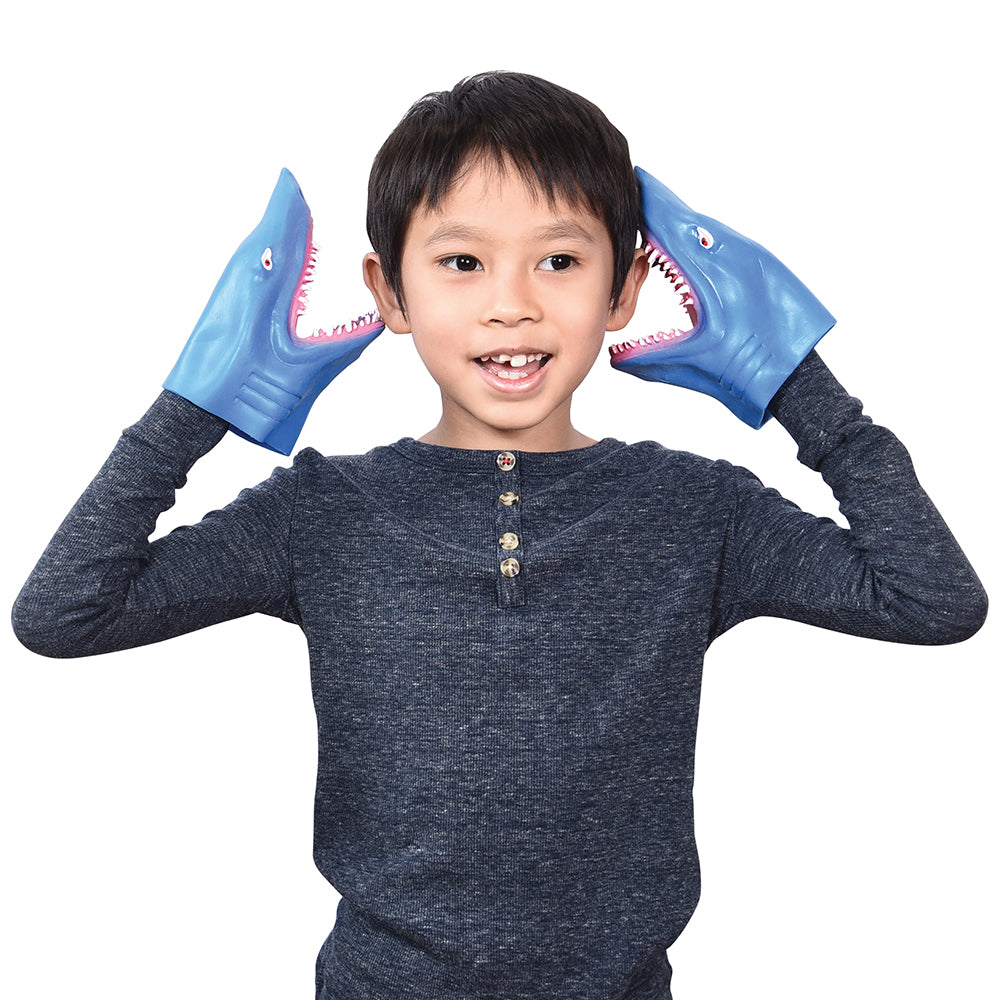 Stretchy Shark Hand Puppet Toy (pack of 6) - Price: $22.28