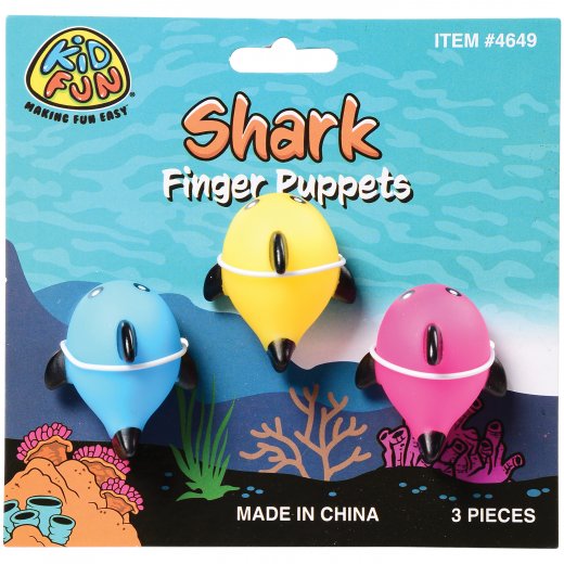 Shark Baby Finger Puppets Toy (Pack of 3) - Price: $7.56