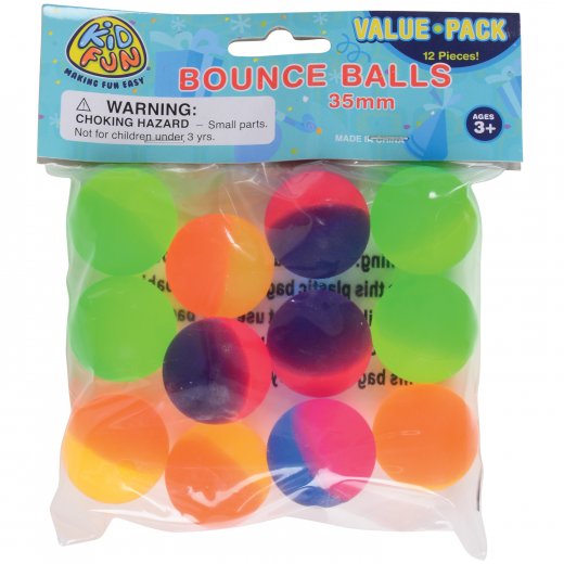 Two-Tone Balls Toy - 35mm (1 Dozen) - Price: $2.70