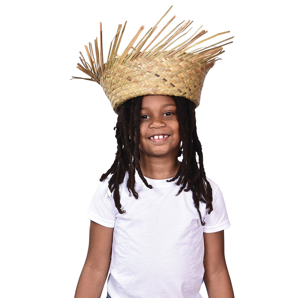 Adult Luau Party Natural Beachcombers Hat (12 Hats Per Package ...