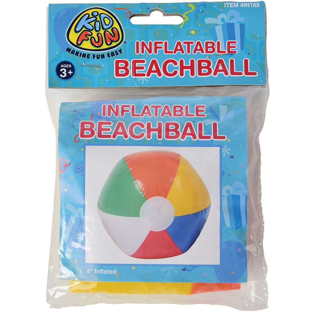 8 Inch Beach Balls Toy (One Dozen) - Price: $9.72