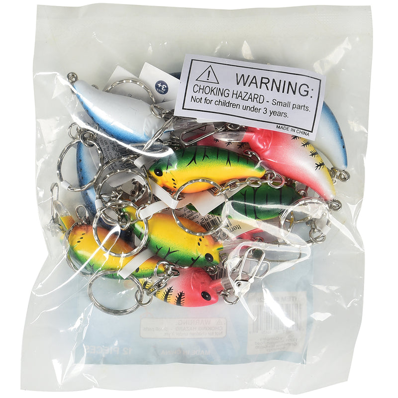 Fishing Lure Keychains Novelty (One Dozen) - Price: $16.20