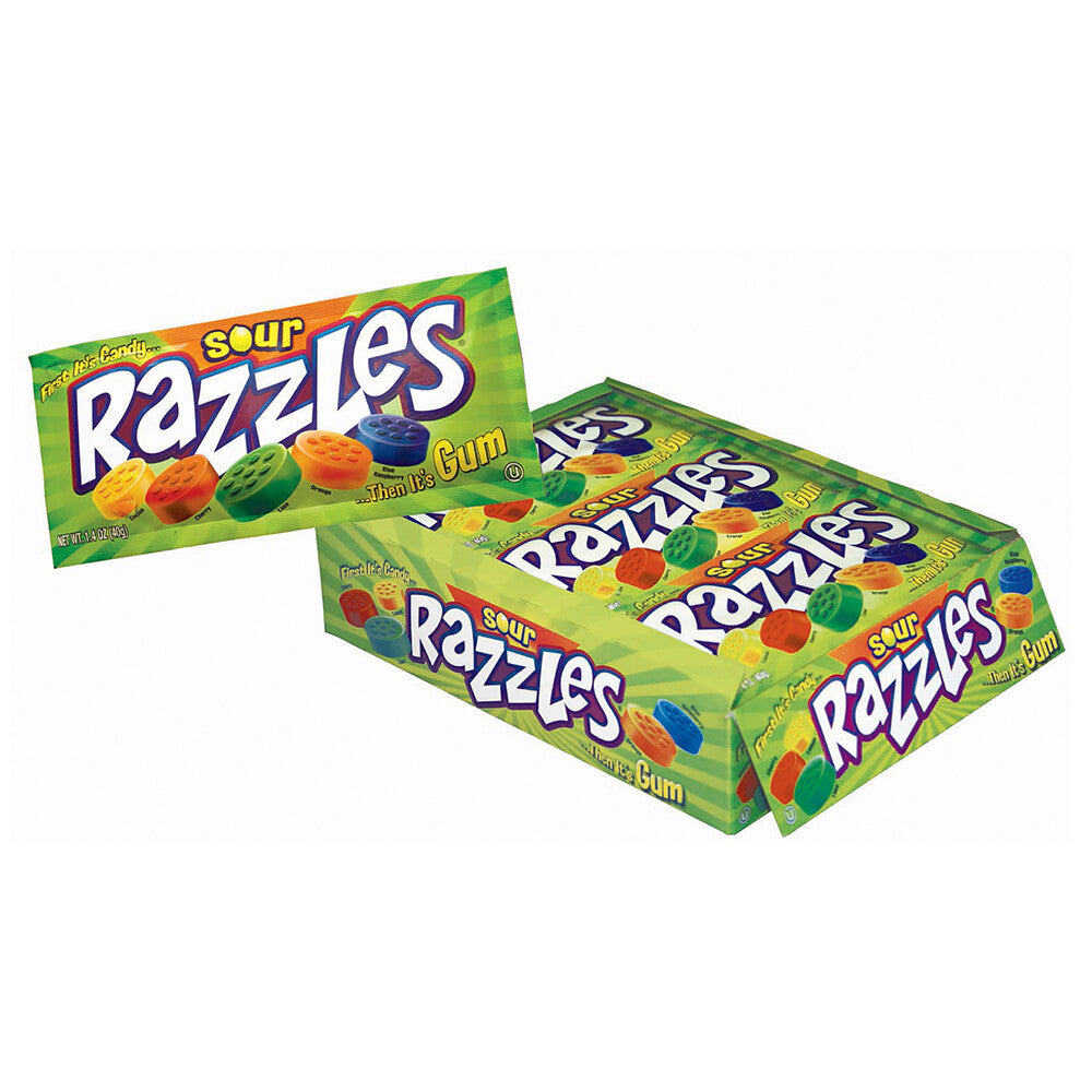 Razzles Sour Candy 24 Per Display – Carnival Source
