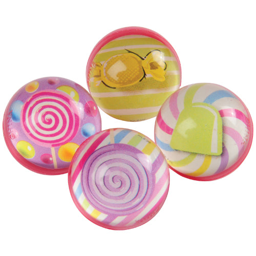 Candy Bounce Balls Toy 32Mm (pack of 12) - Price: $2.30