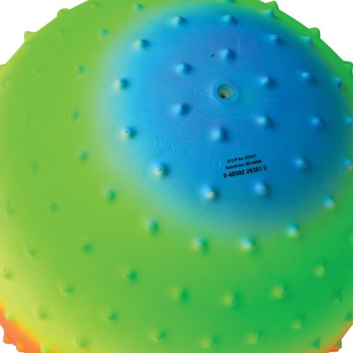 Rainbow Knobby Ball 10 Inch Toy (1 Dozen) - Price: $17.82