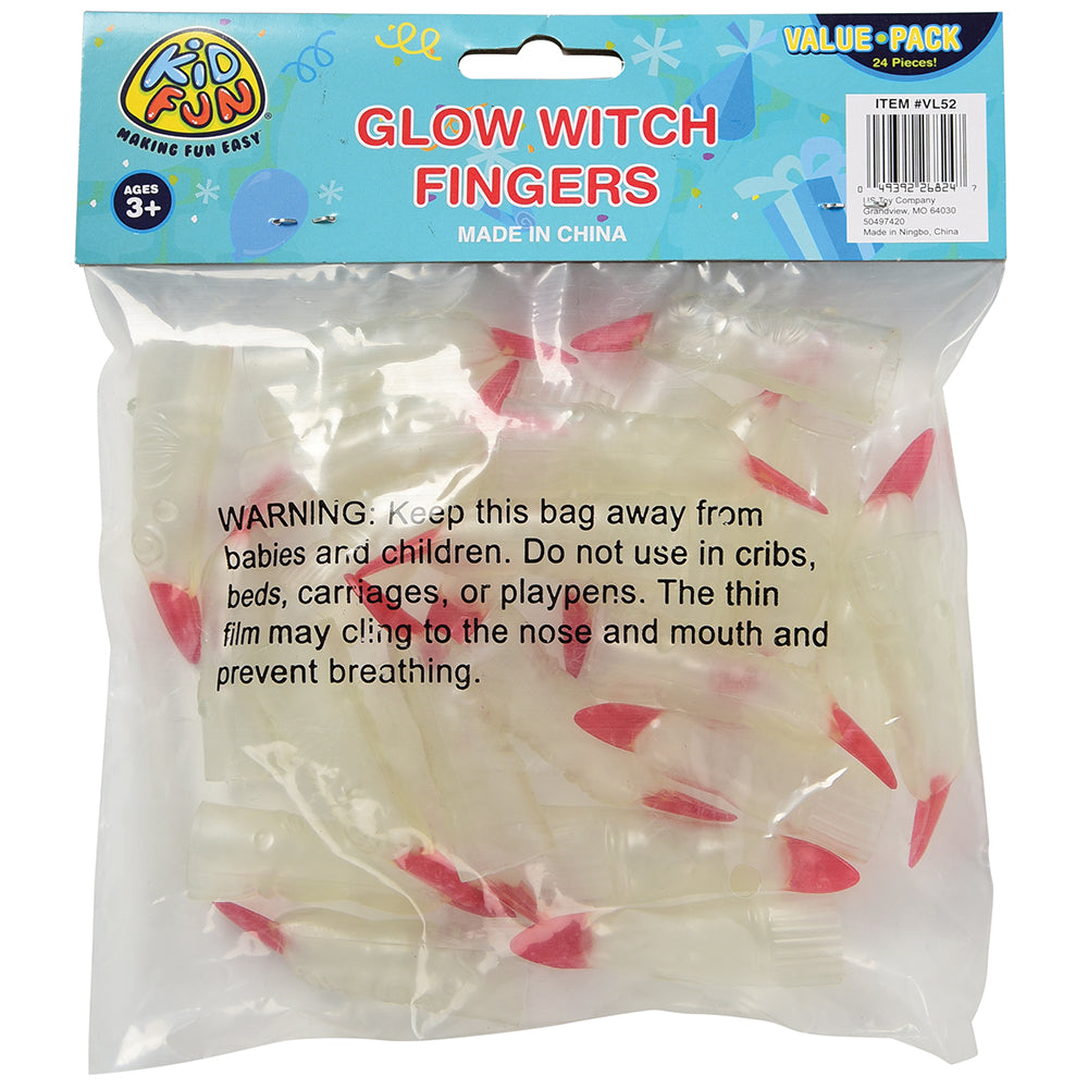 Halloween Glow Witch Fingers Party Favor - 24 Pieces - Price: $2.70